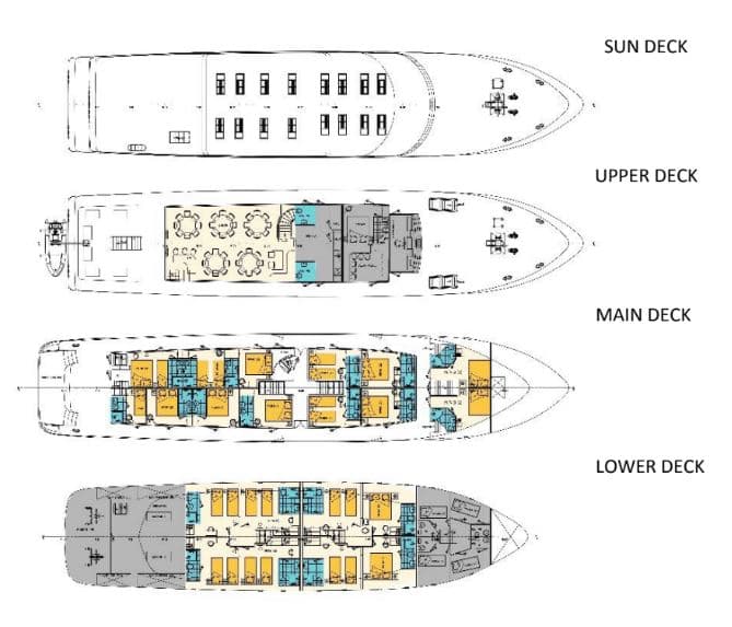 MS Dream First Class Boat - Deck Plan, Reviews, Images