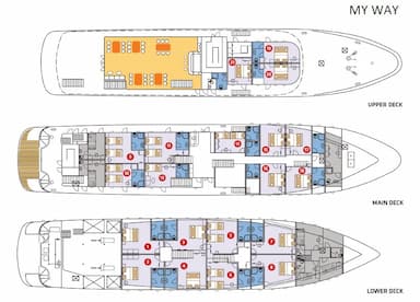 MS My Way - Deckplan, Image Gallery, Reviews & Itinerary | Cruise Croatia
