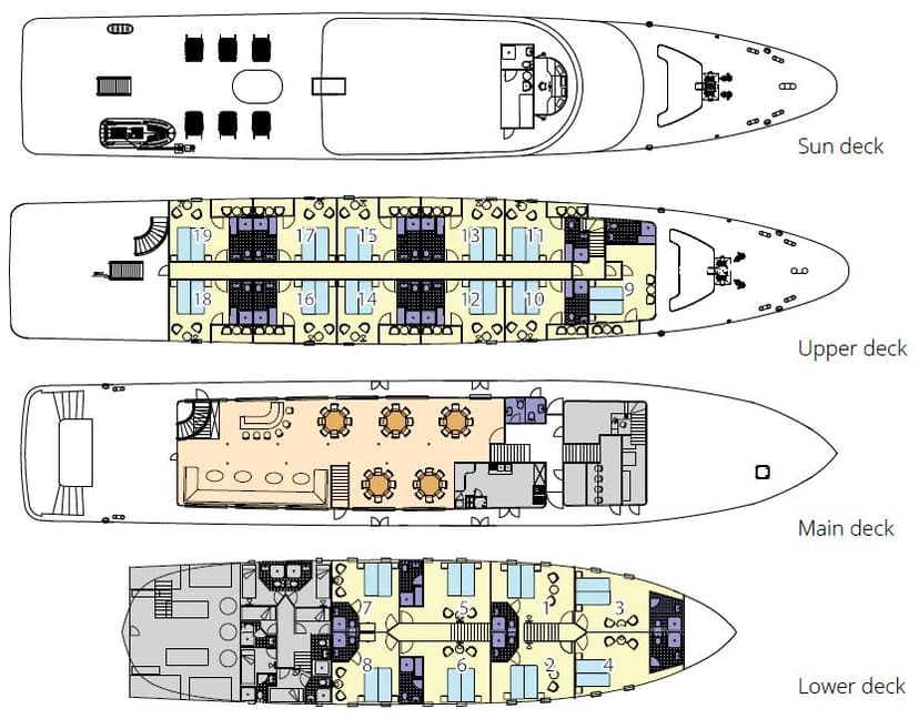 MS Ave Maria - Boat Deckplan, Reviews, Image Gallery and Itinerary ...