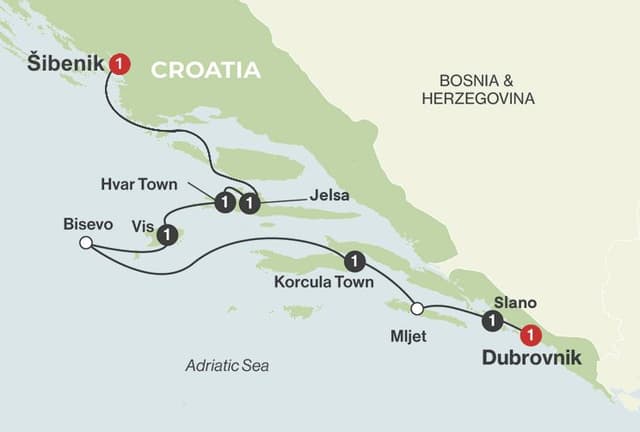 Best of Dalmatia 2026 Split to Dubrovnik - Cruise Croatia